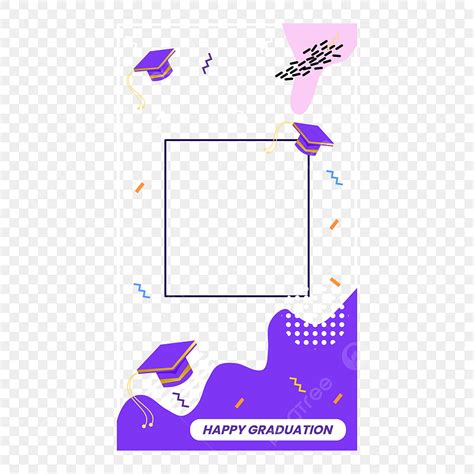 인스타 스토리를 위한 졸업식 소셜 미디어 인스타그램 테두리 졸업 일러스트 인스 타 그램 템플릿 인스타 스토리 졸업 Png Png 일러스트 및 벡터 에 대한 무료
