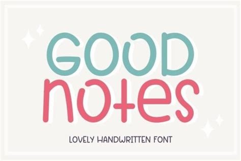 Good Notes Font Free Font
