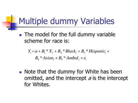 PPT Dummy Variables PowerPoint Presentation Free Download ID 1986912