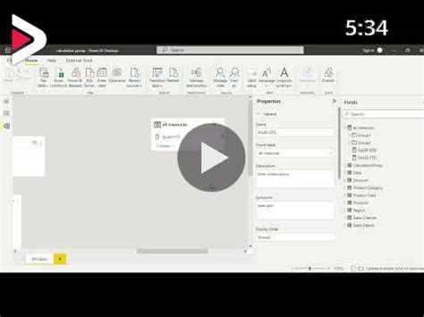 Creating Display Folder using Power Bi دیدئو dideo