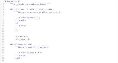 Solved Writing An Area Method In A Rectangle Class Complete Chegg