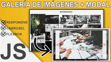 Crea una Galería de Imágenes Responsive Modal Carrusel con
