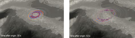 Snapshots At Different Time Steps Of The Vertical Component Velocity