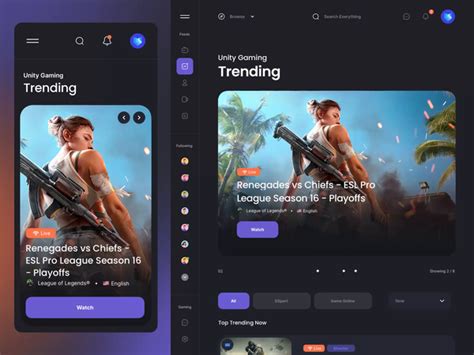 Unity Gaming Ii By Anton Tkachev For Ui8 On Dribbble App Design