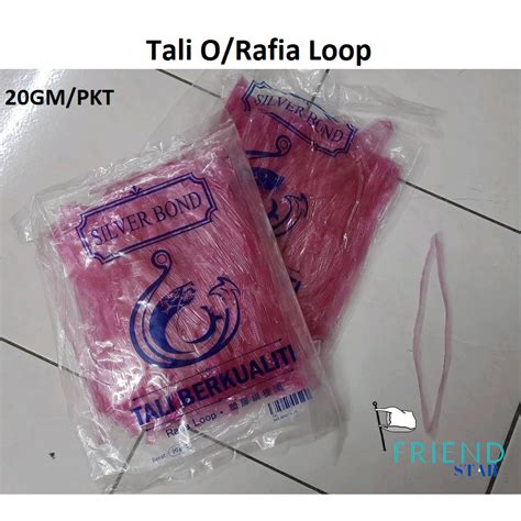 [20gsm] Tali O Tali Ikat Mesin Plastic String Rope String Raffia Loop Tali Rafia Plastik