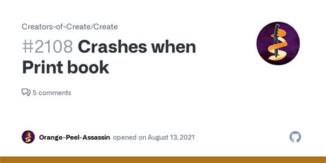 Crashes When Print Book · Issue 2108 · Creators Of Createcreate · Github