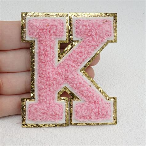 Chenille Letter Iron On Patch Sewchenille Patchiron On Patch Applique