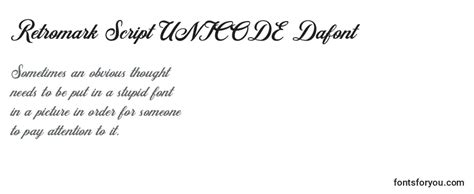 Retromark Script Unicode Dafont Font Download For Free Online