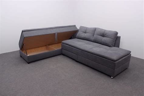 ᐉ Диван кутовий розкладний ортопедичний Шик Галичина Олівер з поличками 760x2130x2820 мм Сірий