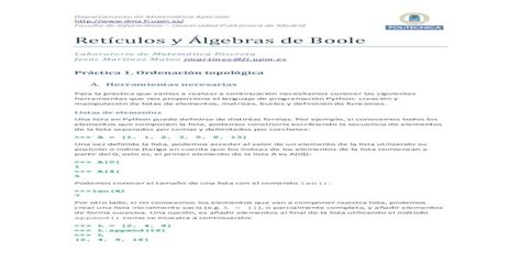 Retículos Y Álgebras De Boole · Los Dos Tipos De Bucles Más Comunes En