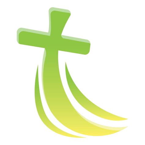 Green Gradient Cross Icon Cartoon Style 14223201 Vector Art At Vecteezy