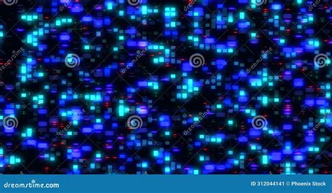 Vertical Moving Little Flickering Dots Data Flow Matrix Bg Stock