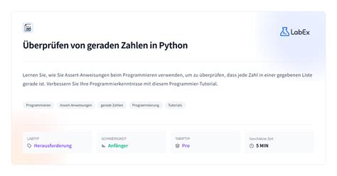 Überprüfen Von Geraden Zahlen In Python Labex