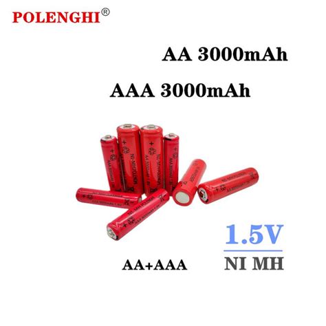 2022 Новый 1.5V AA 3000 mAh + 1.5V AAA 3000mah Заряжаемый щелочной ...