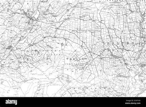 Map Of Yorkshire Sheet 165 Ordnance Survey 1848 1857 Stock Photo Alamy