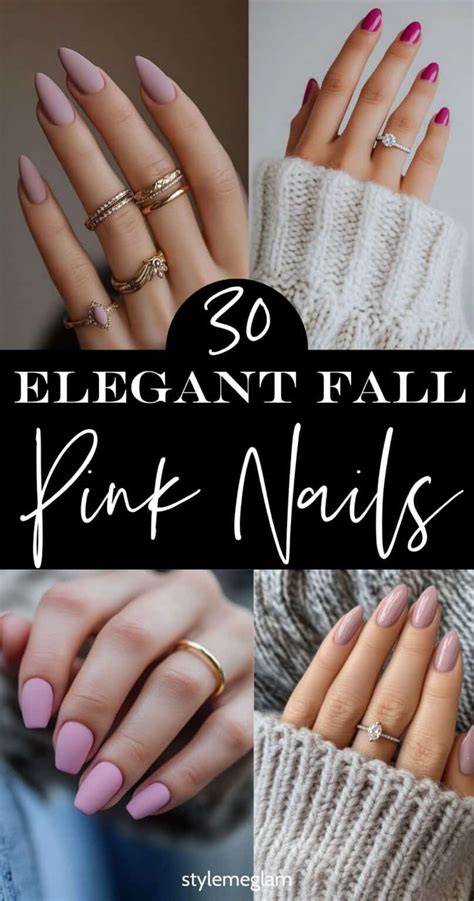 30 Pretty Fall Pink Nails Im Obsessed With