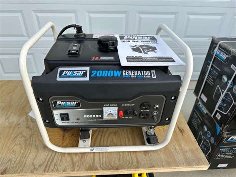 2 Pulsar Pg2000 Silver Series 2000 Watt Gas Generators Nib Gavel