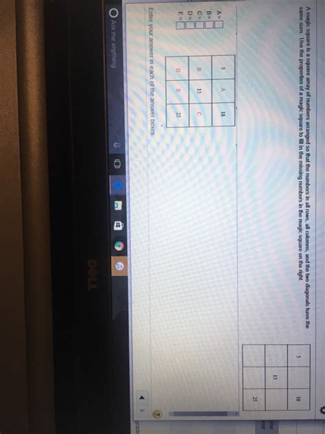 Solved A Magic Squarer Is A Square Array Of Numbers Arranged