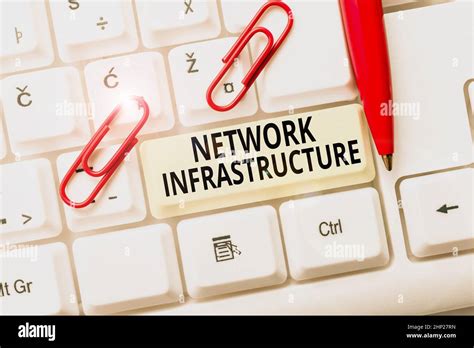 Writing Displaying Text Network Infrastructure Internet Concept