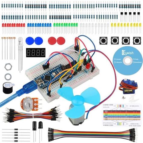 Barebones Keywish Kit For Arduino Nano Project Complete Starter Kit With Tutorial Sg90 Servo
