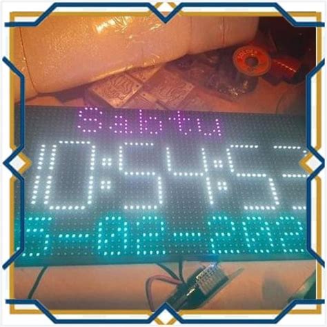 Jual Asy Pcb Arduino Esp8266 Esp 8266 Wireless Jam Clock Ntp P5 Hub75