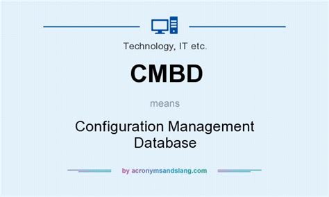 cmbd configuration management database in technology it etc by