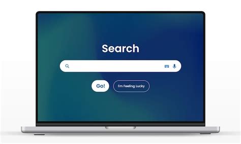 Premium Vector Realistic Search Engine Web Browser Window Template With Search Bar Toolbar