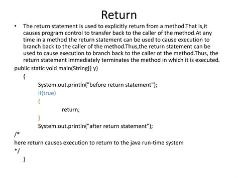 Control Flow Statements In Java Pptx
