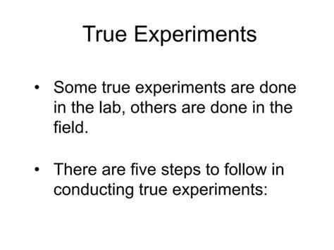 Experiments And Quasi Experiments Psychology Ppt