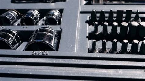 Socket Set In Tool Box For Repair Works Stock Video Pond