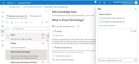 Sanaya Bhardwaj On Linkedin Azure Chatbot Ai Internship