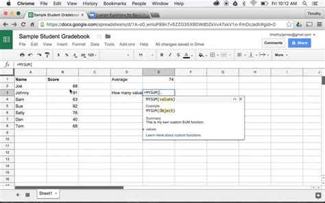 How Can I Use JavaScript In Google Sheets Google Sheets Javascript Grade Book