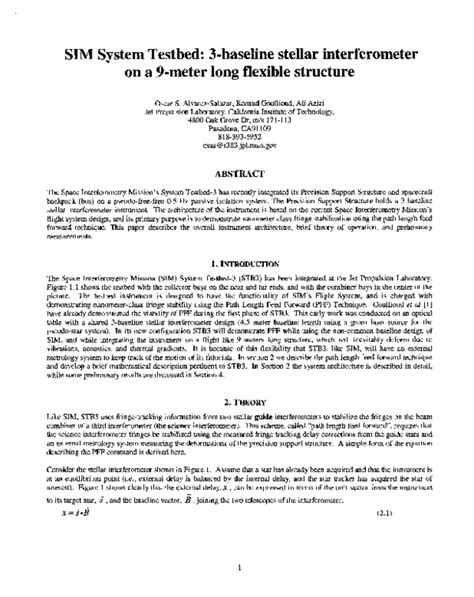 Pdf Building The Fizean Interferometer Testbed Paul Cottle