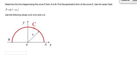 Solved Determine The Line Integral Along The Curve C From A Chegg