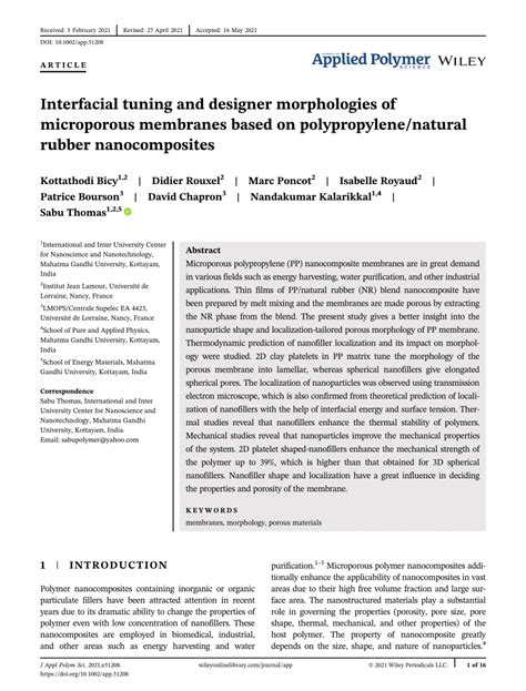 Pdf Interfacial Tuning And Designer Morphologies Of Microporous