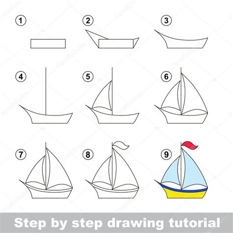 Drawing Tutorial How To Draw A Boat