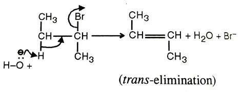 Dehydrohalogenation In Presence Of Oh Is Correctly Represented By