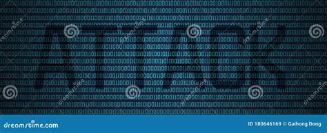 Abstract Technology Binary Code Backgrounddigital Binary Data And