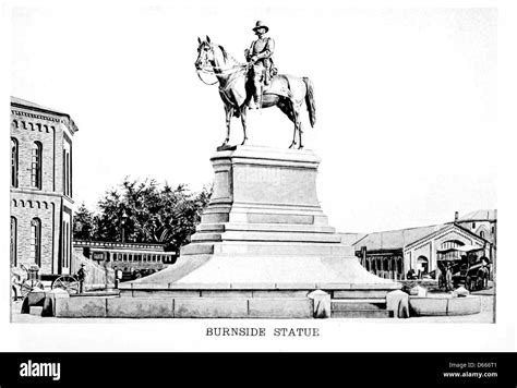 An 1888 Photograph Of Providence Rhode Island Showcasing The Burnside