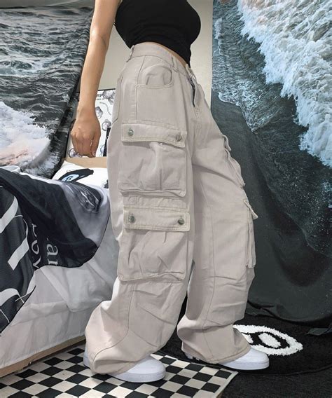 [힙한 바지맛집]더블 포켓 카고 팬츠 댄스 댄서 스트릿 와이드 벌룬핏 카고 조거 빅 포켓 남녀공용 스트릿코디 힙한바지 카고팬츠 롱팬츠 키큰녀 로우라이즈 연그레이 베이지