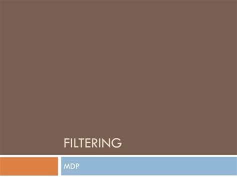 PPT Filtering PowerPoint Presentation Free Download ID 2605342
