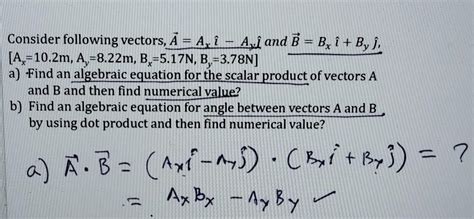 solved consider following vectors a ax −ay and