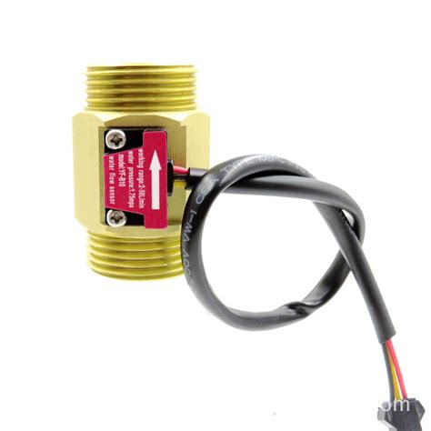 Yf B10 G1 Messing Flow Sensor 5v 3 50 Lpm 1 Inch Grandado