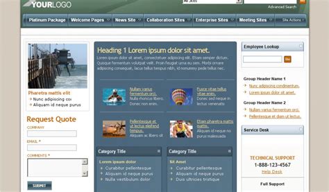 Sharepoint 2007 Site Templates Sharepoint Themes Sharepoint Templates