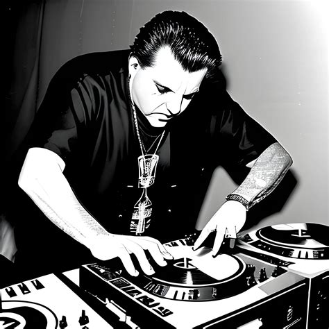 Dj Ridiculous Robert Messing Up The Records While Mixing And Scratching