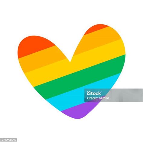 게이 프라이드 플랫 에서 하트 모양 일러스트 통하고 있는 흰색 바탕 0명에 대한 스톡 벡터 아트 및 기타 이미지 0명 3차원 형태 Lgbtqia 문화 Istock