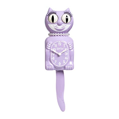 Lady Kit Cat Klock Pastel Lilac” Limited Edition Novelty Moving Pendu