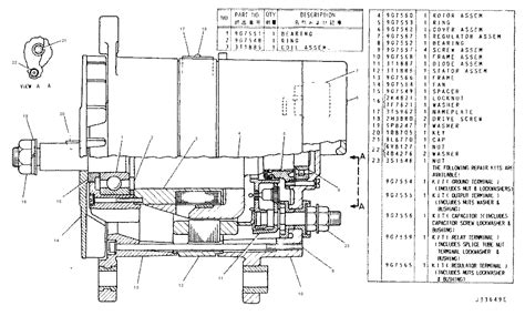 Charging Alternator 8n1083 Ns 24v 50a An Attachment 572g Pipelayer