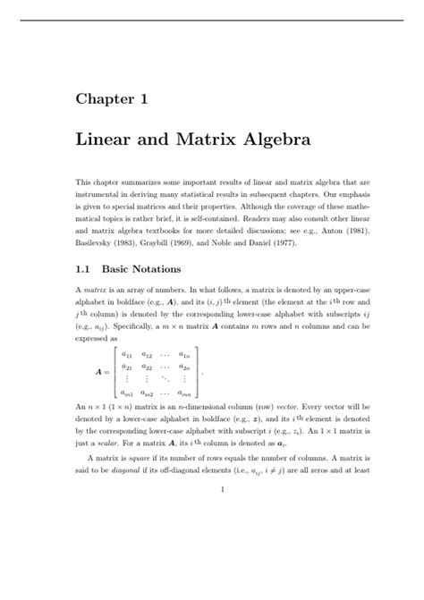 Basic Notationsmatrix Operationsmatrix Determinant And Trace Degree Stuvia Us