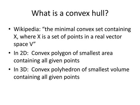 PPT Convex Hulls D PowerPoint Presentation Free Download ID
